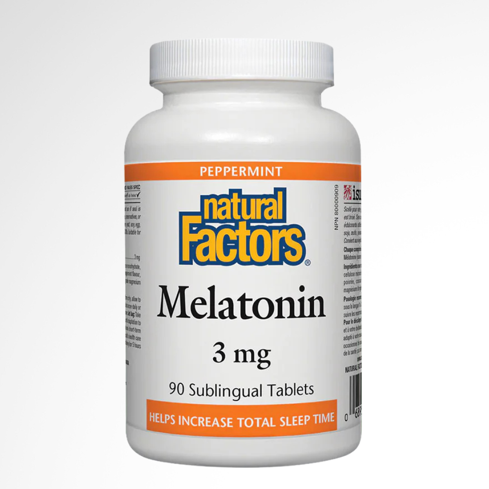 Melatonin 3 mg Peppermint 90 Sublingual Tablets – VITAMALL