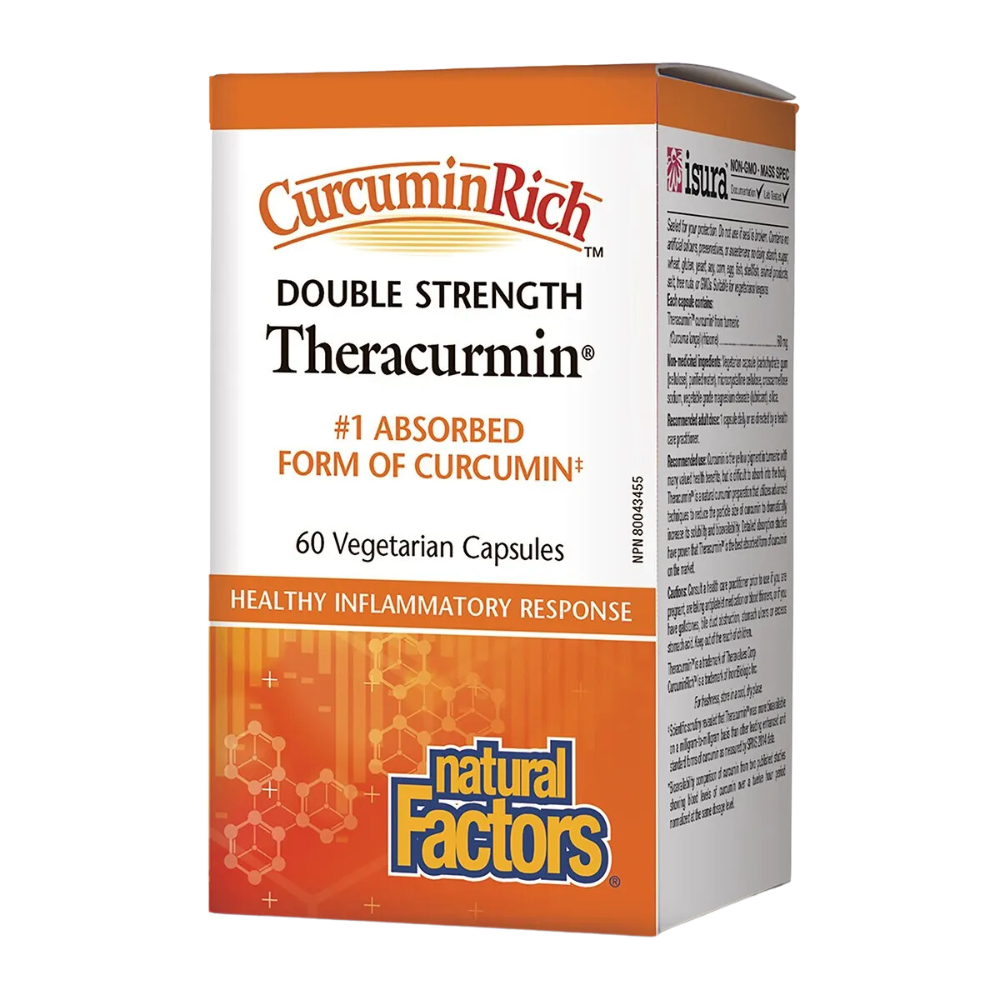 CurcuminRich Theracurmin Double Strength, 60 Veggie Caps – VITAMALL