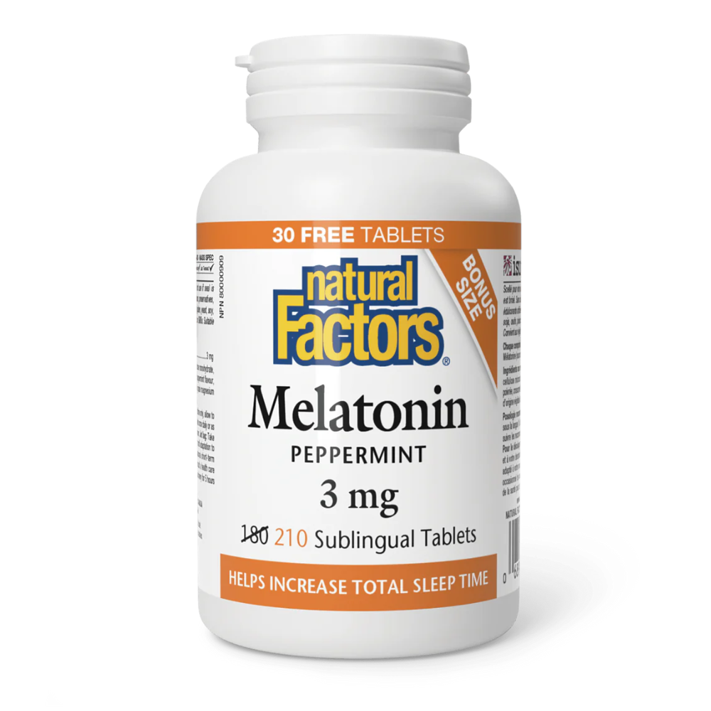 Melatonin Peppermint 3 mg 210 Sublingual Tablets – VITAMALL